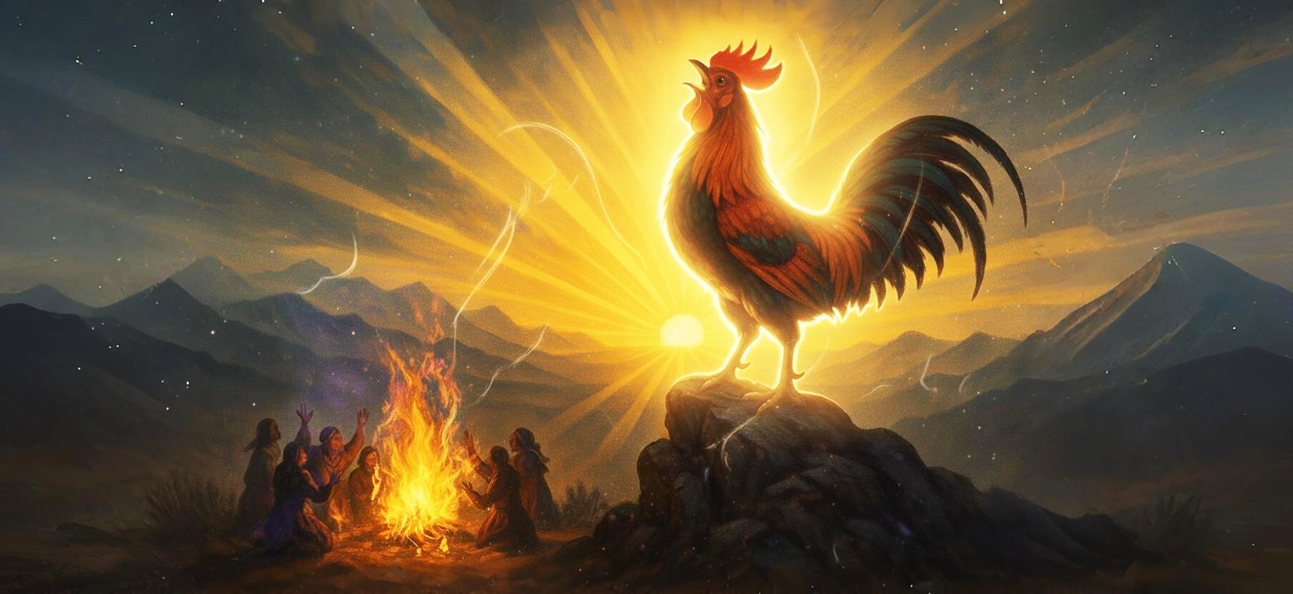 Why the Rooster Crows - A Tamang Folktale